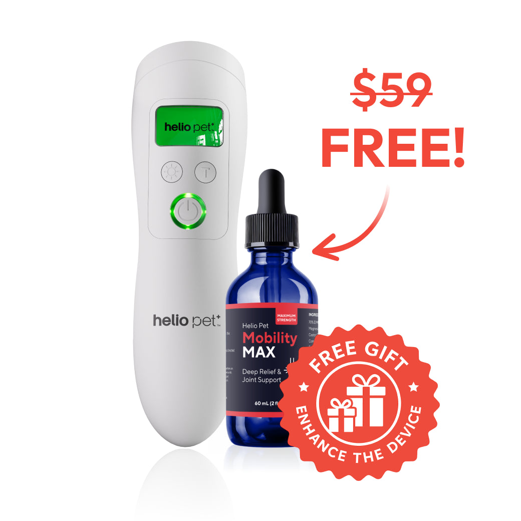 Max Strength device + FREE Mobility MAX drops – Helio Pet
